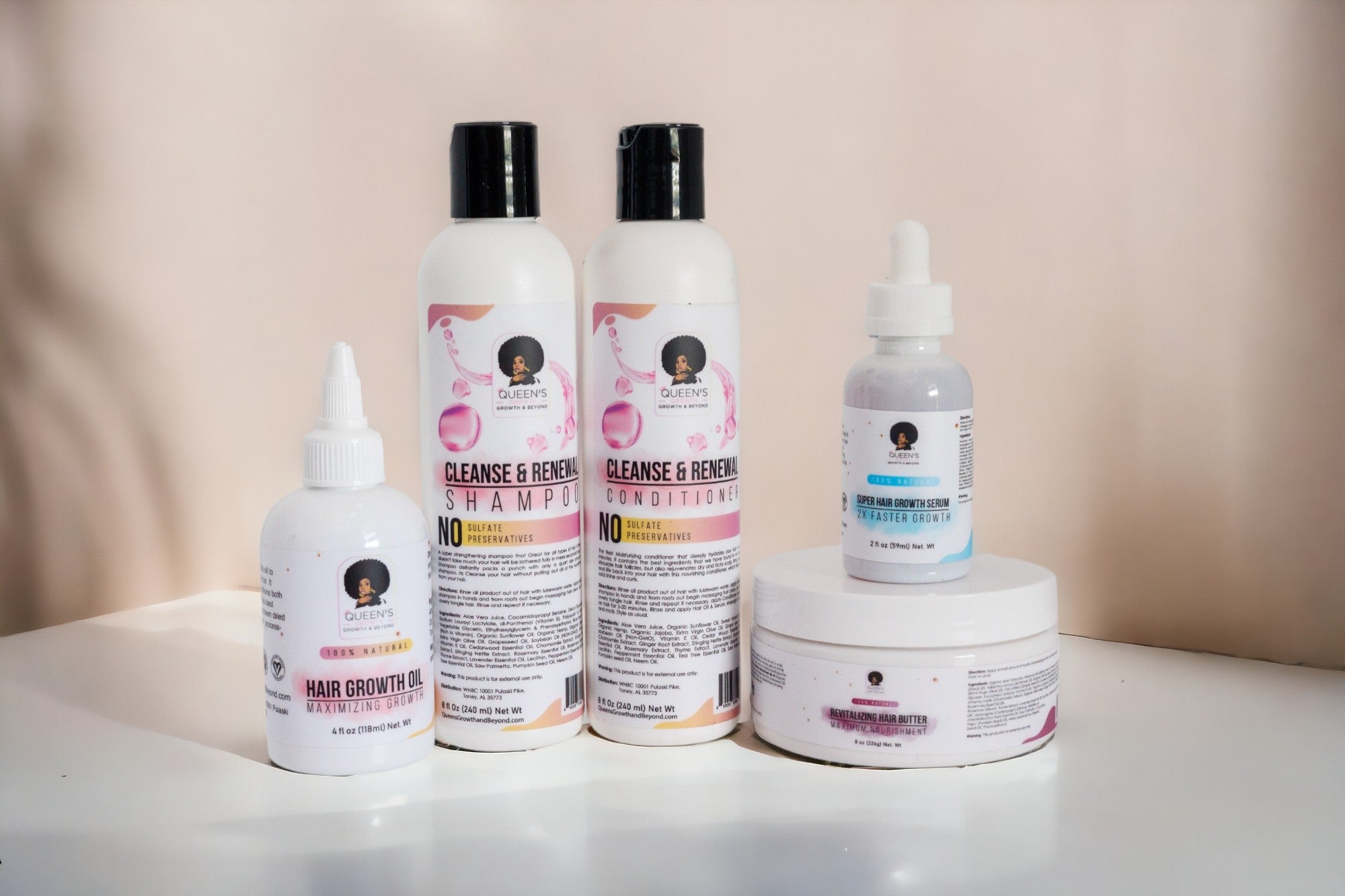 Organic Hair Product Set for Alopecia – Queen's Growth